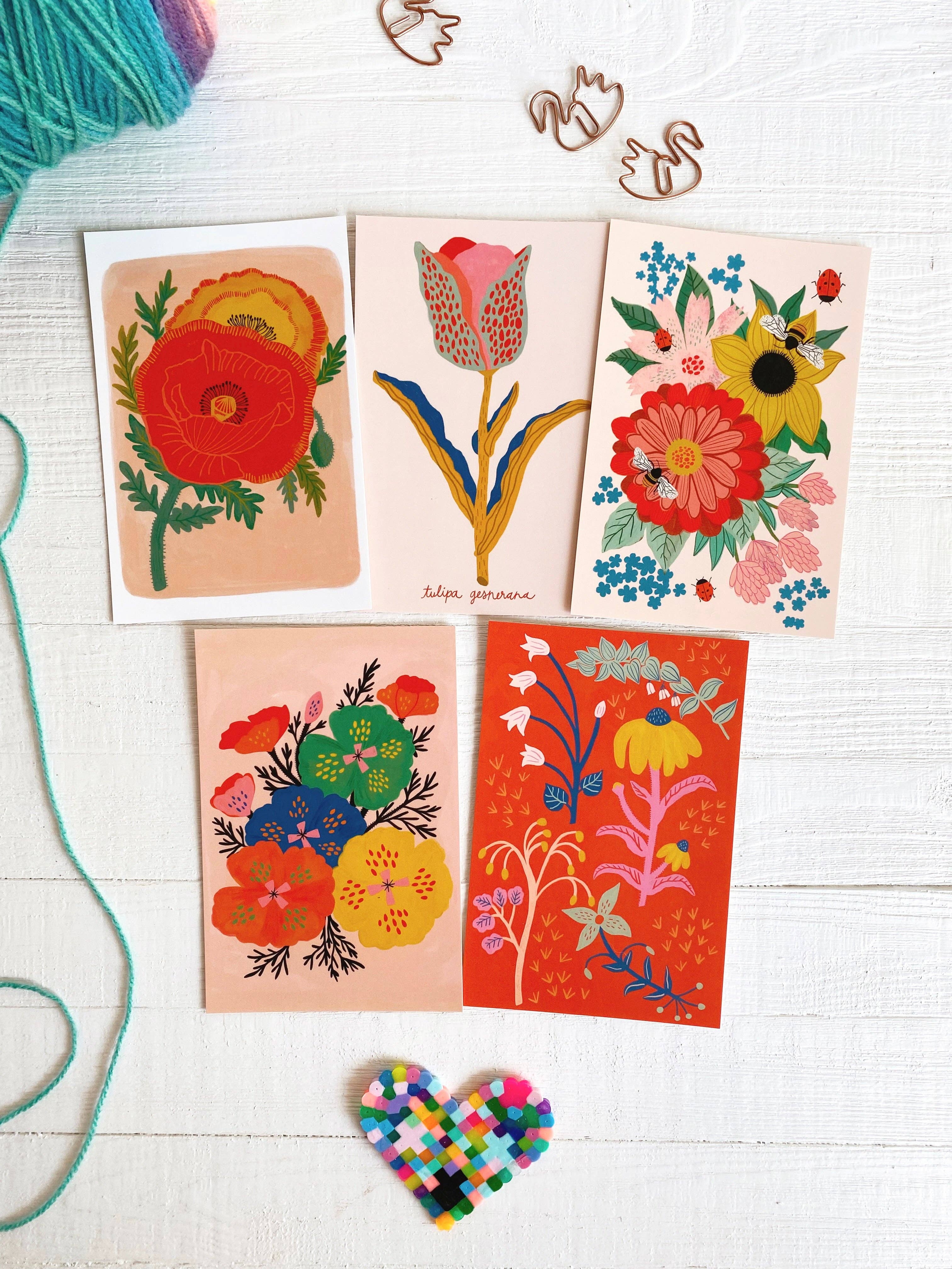 Flower Postcard Pack - 10 postcards – Heartwood Studios