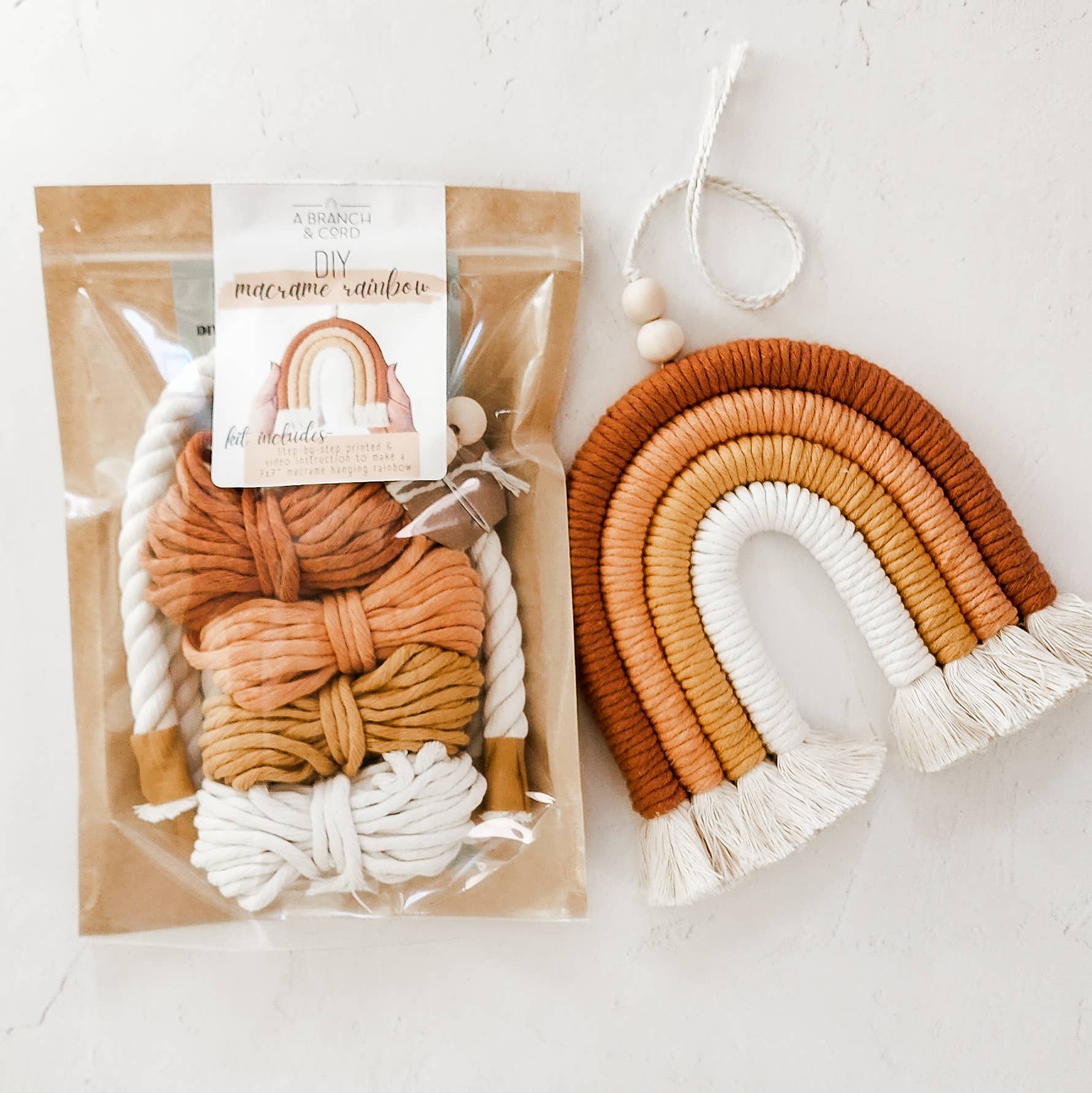 DIY Macrame Rainbow Kit - Sunset – Heartwood Studios